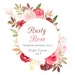Rusty Rose Flower Frame, Autumn Flower Clipart, Watercolor Clipart ...