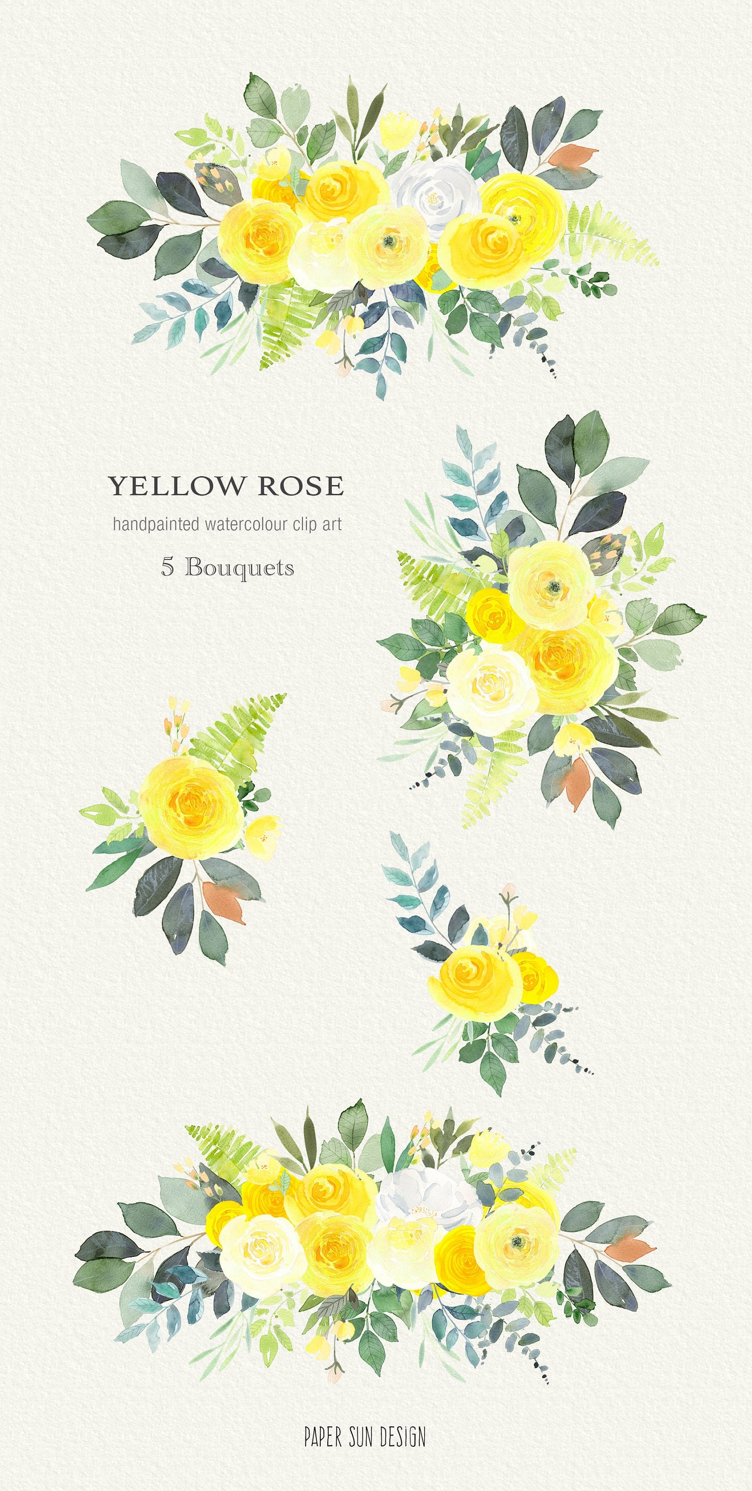 Yellow Wedding Flower Clipart