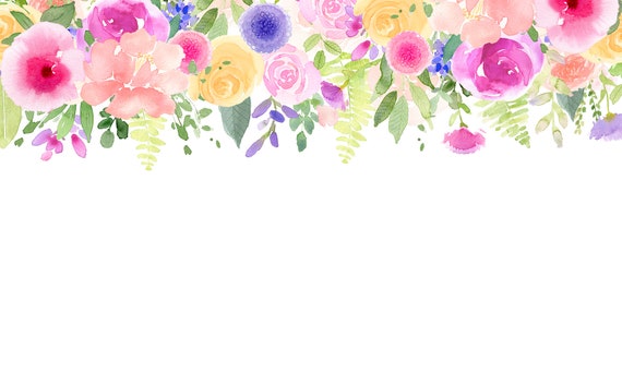Easter Flowers Borders Clip Art Flower Border Clipart Stock