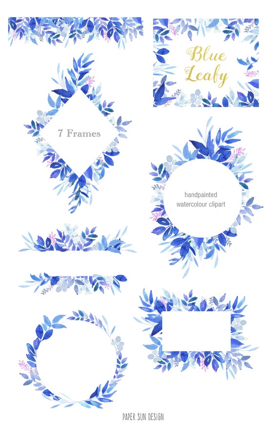 Blue Leaf Clip Art