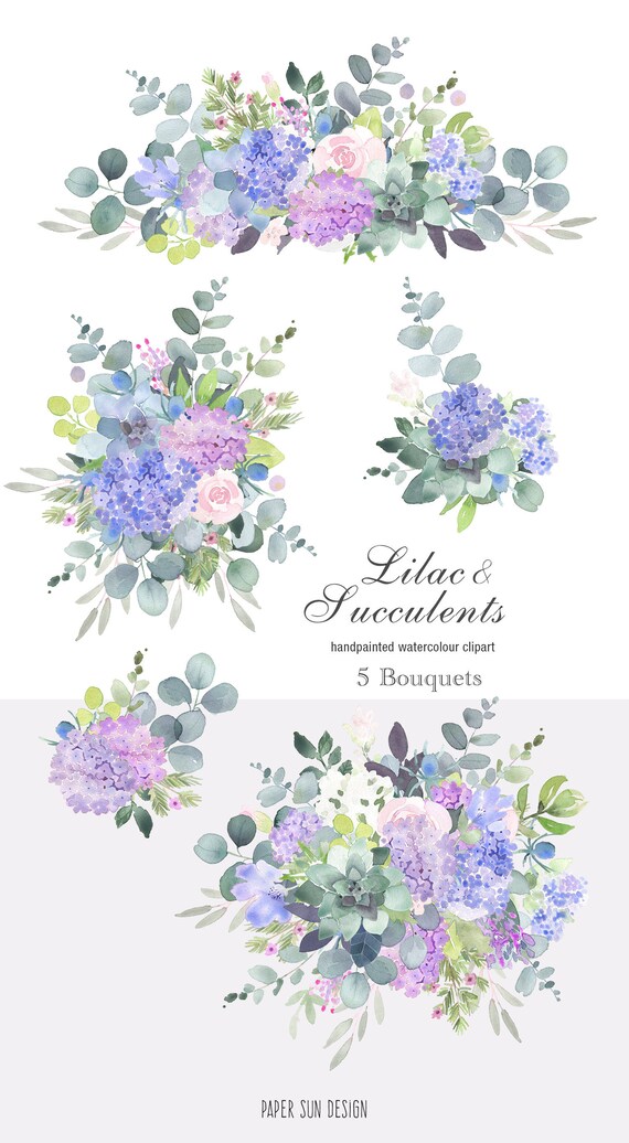 Purple Wedding Clip Art
