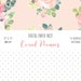 Peonies Digital Floral Paper - Peony Flower Seamless Pattern, Screen ...