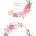 Clipart Floral Bundle - Gold and Rose Watercolor Clipart Pack ...