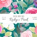 Floral Digital Paper Ruby and Red Rose Watercolor Decoupage - Etsy