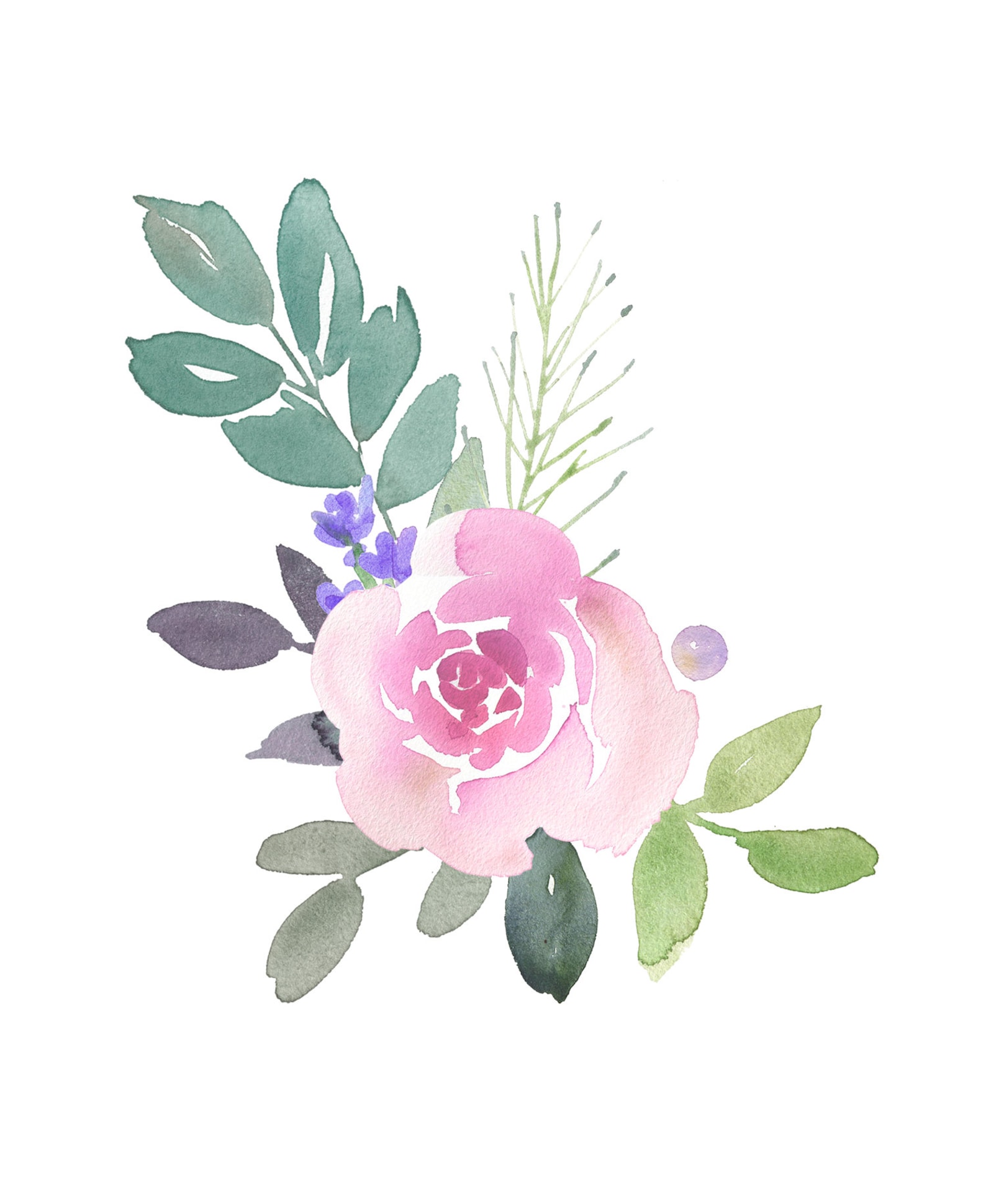 Muted Rose Bouquets Dusty Rose Roses Floral Arrangements - Etsy