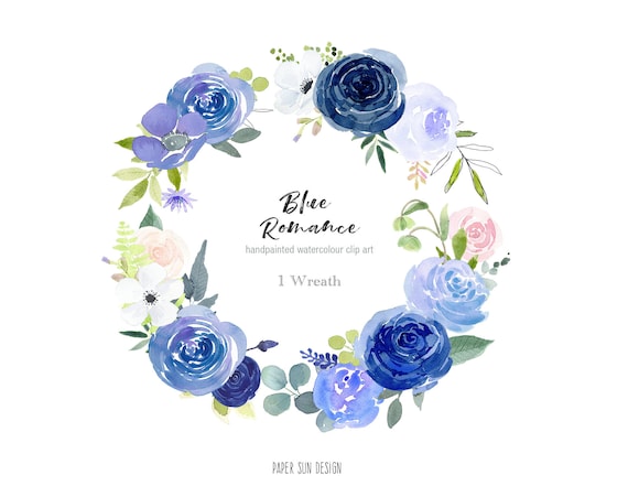 Blue Wedding Borders Clip Art