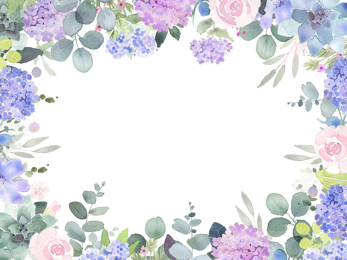 Rosas lila y suculentas marcos de imágenes prediseñadas - Etsy México