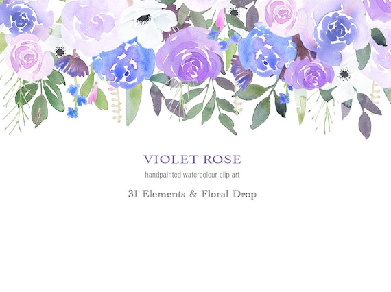 Violet Flower Border Clip Art Purple Flower Wallpaper Border