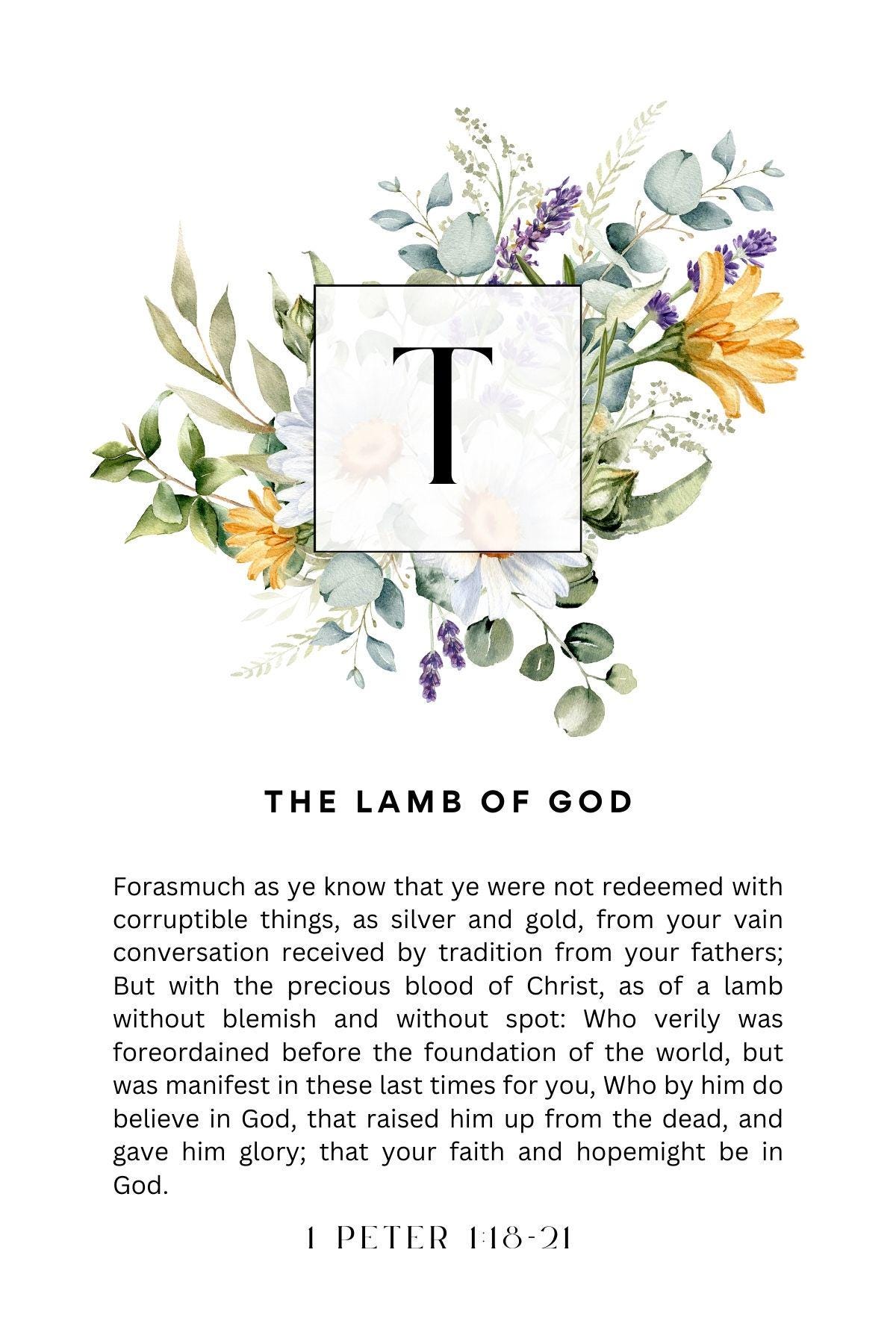 Names of Jesus Easter Cards Printable 4x6 Christian Scripture Cards LDS ...