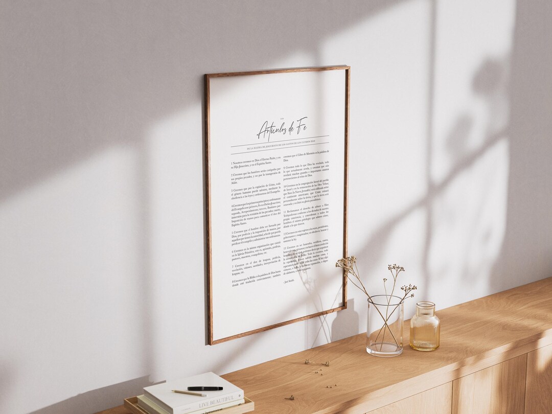 Articles of Faith Cursive Digital Print // Lds//sans-serif - Etsy