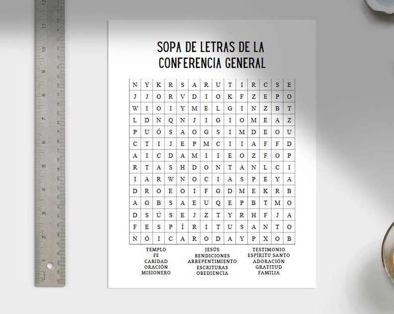 LDS General Conference Word Search – Printable Spanish Activity for ...