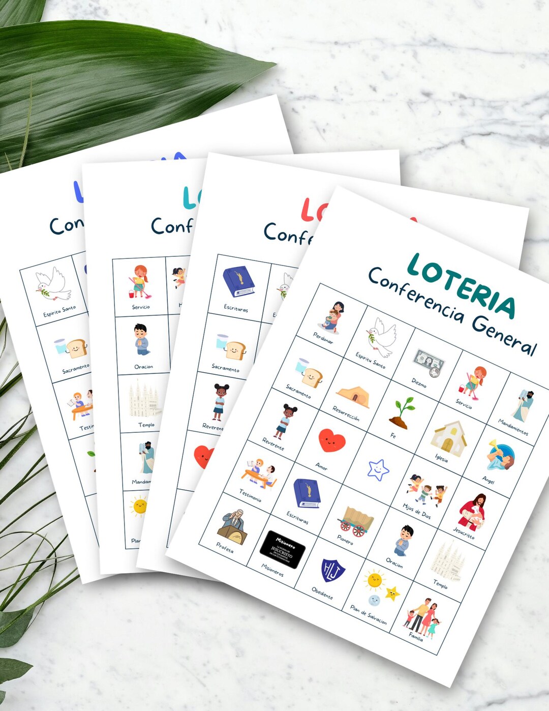 LDS General Conference Bingo Cards Fun and Engaging Printable Activity ...