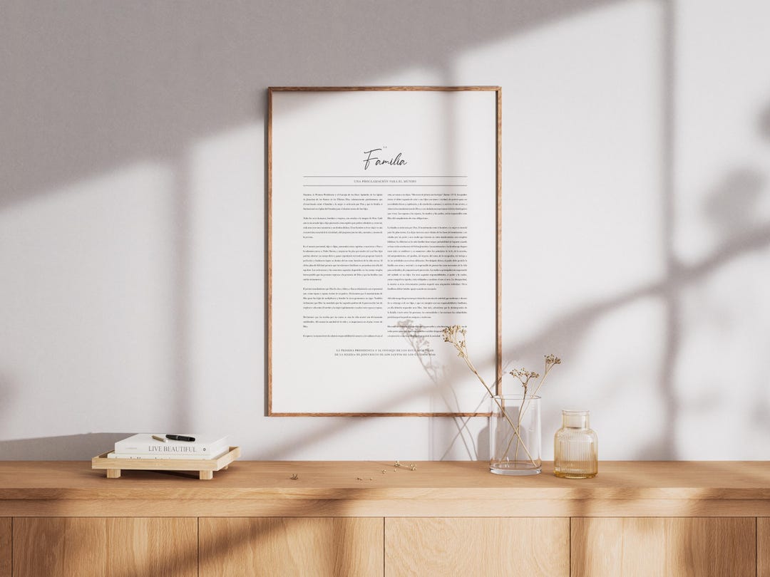 The Family: A Proclamation to the World Cursive- Digital Print // LDS ...