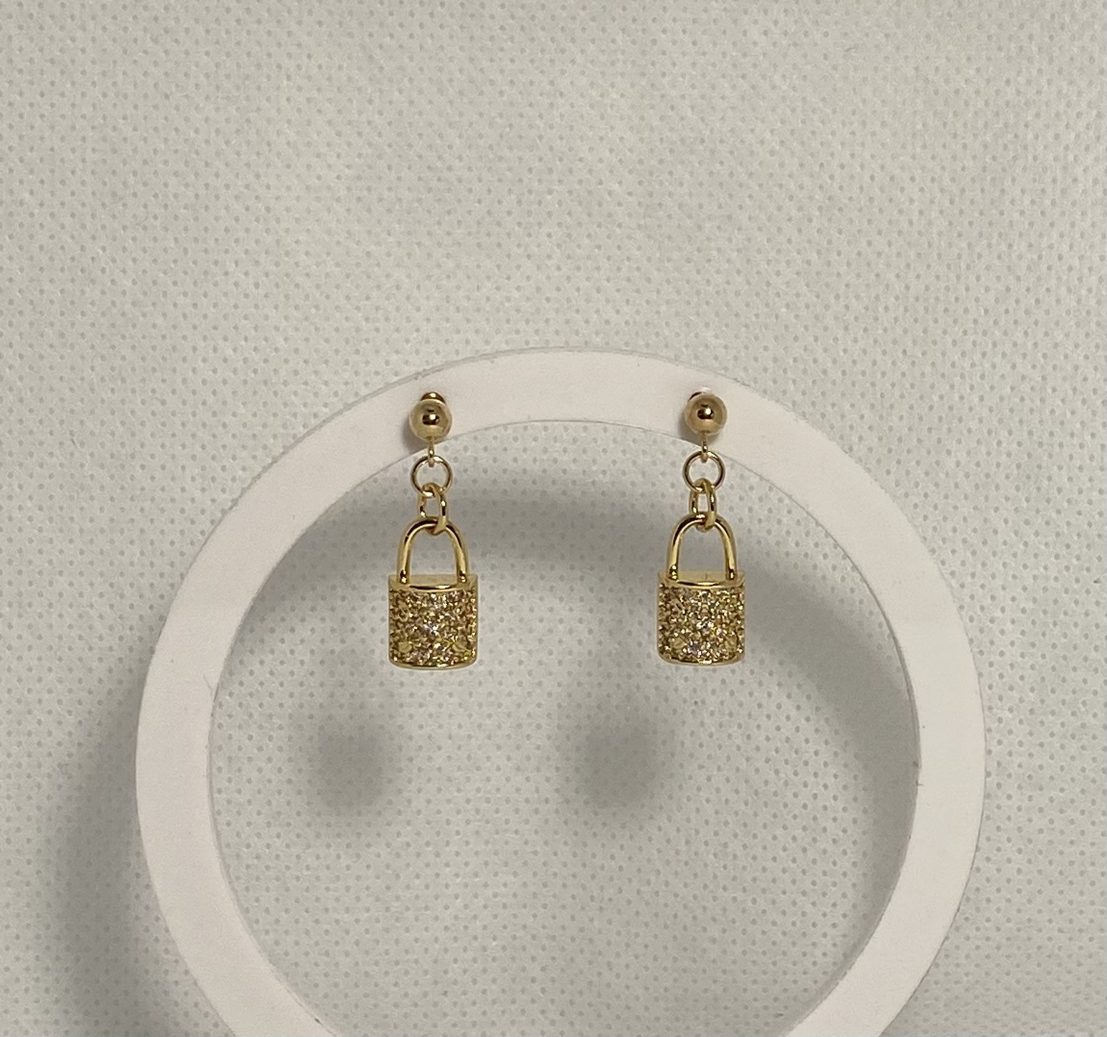 Mini Padlock Earrings 14k Gold Filled Stud Earrings Dainty - Etsy