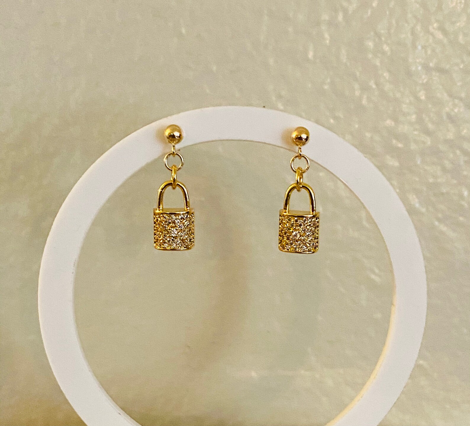 Mini Padlock Earrings 14k Gold Filled Stud Earrings Dainty - Etsy