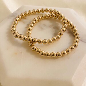14k U.S.A. Gold Filled Ball Bracelet, Gold Ball Bracelet, 5 Mm Ball ...