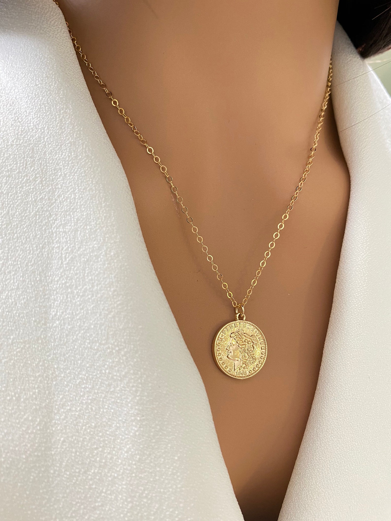 Athena Necklace 14k Gold Filled Goddess Athena Necklace - Etsy