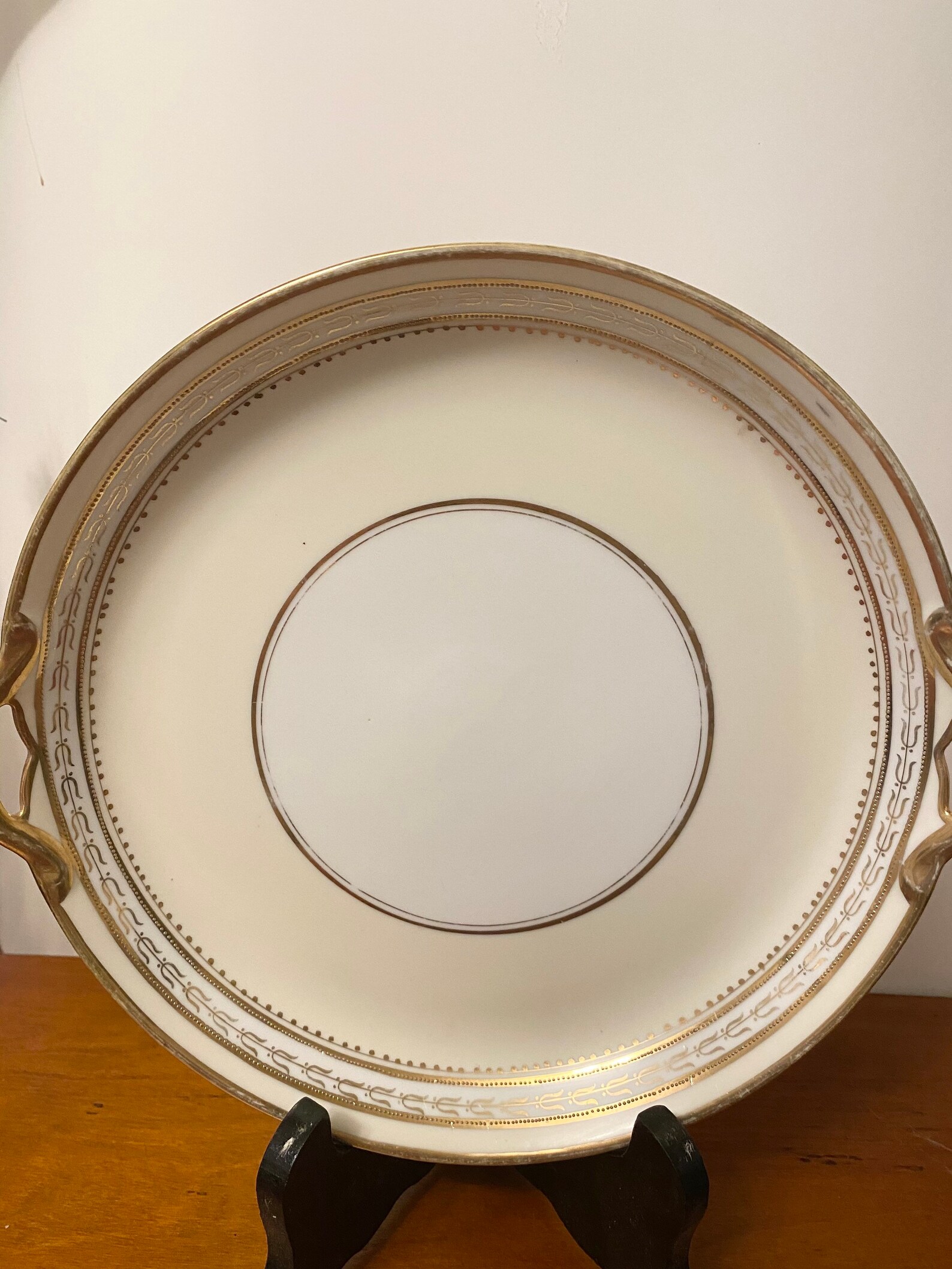 Nippon Handpainted Gold Serving Plate - Etsy Sweden