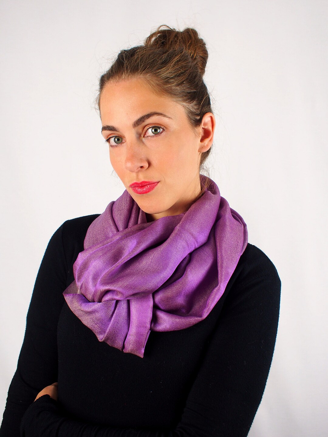 Silk and Cashmere Scarves for Women - Etsy
