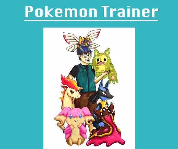 Custom Pokemon Trainers | Etsy