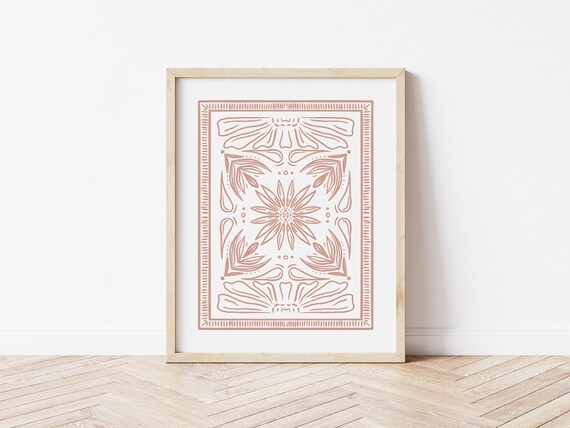 Blush Print Digital Download PRINTABLE Wall Art Pink Flower - Etsy