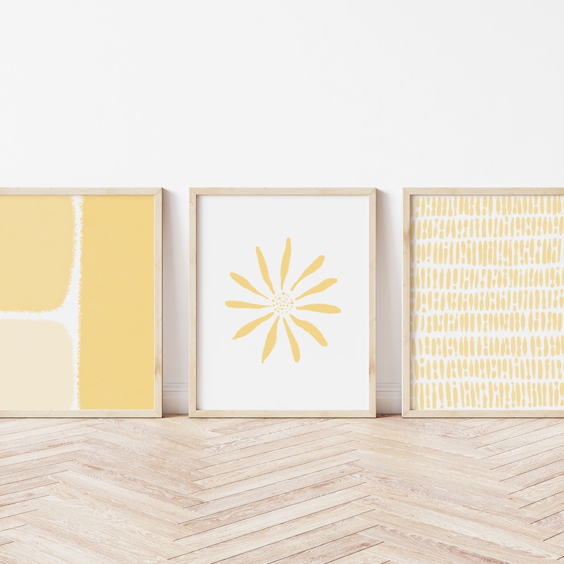 Yellow Flowers Print - Etsy