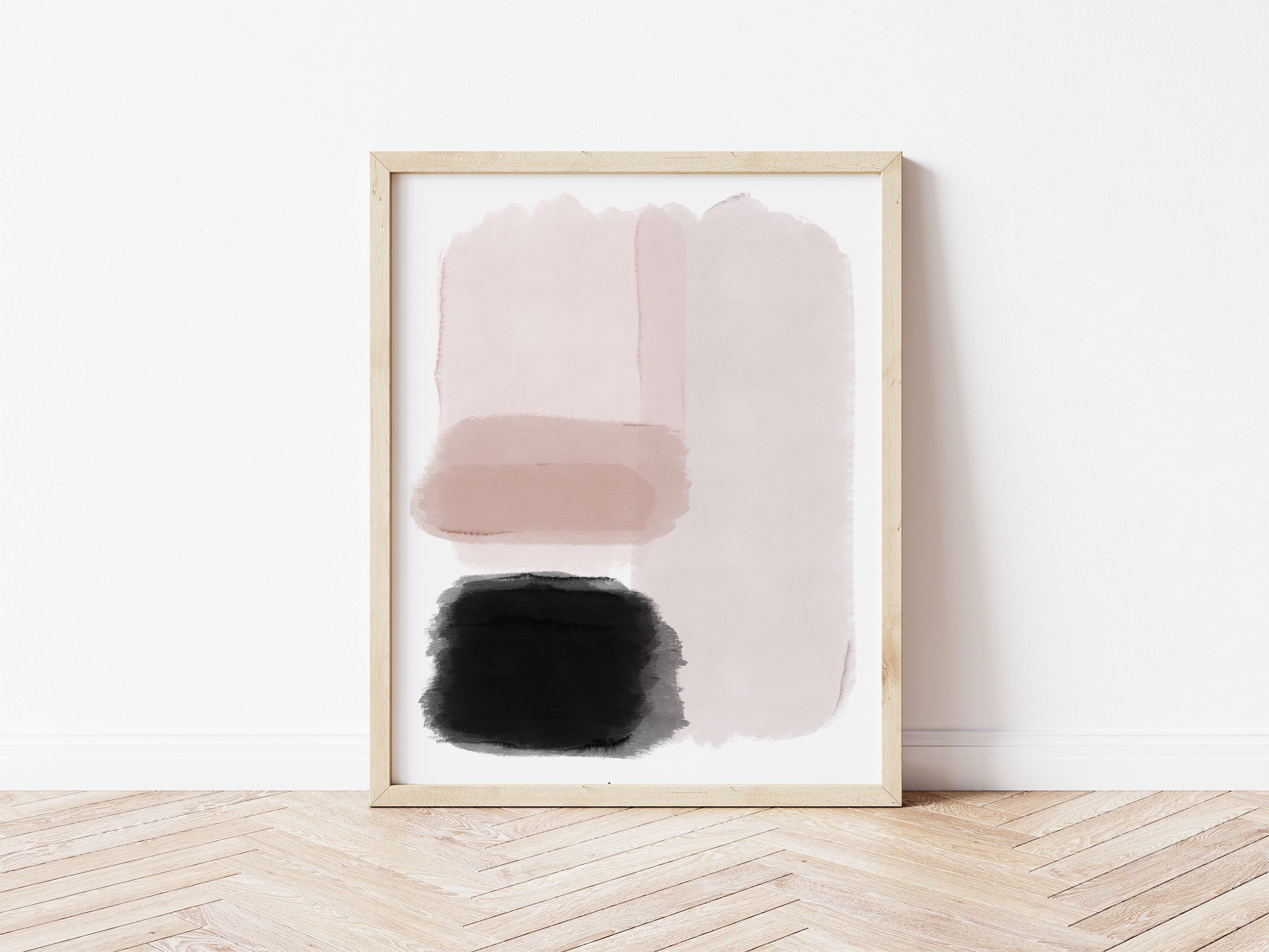 Set of Three Pink Prints, Digital Download, PRINTABLE Wall Art ...