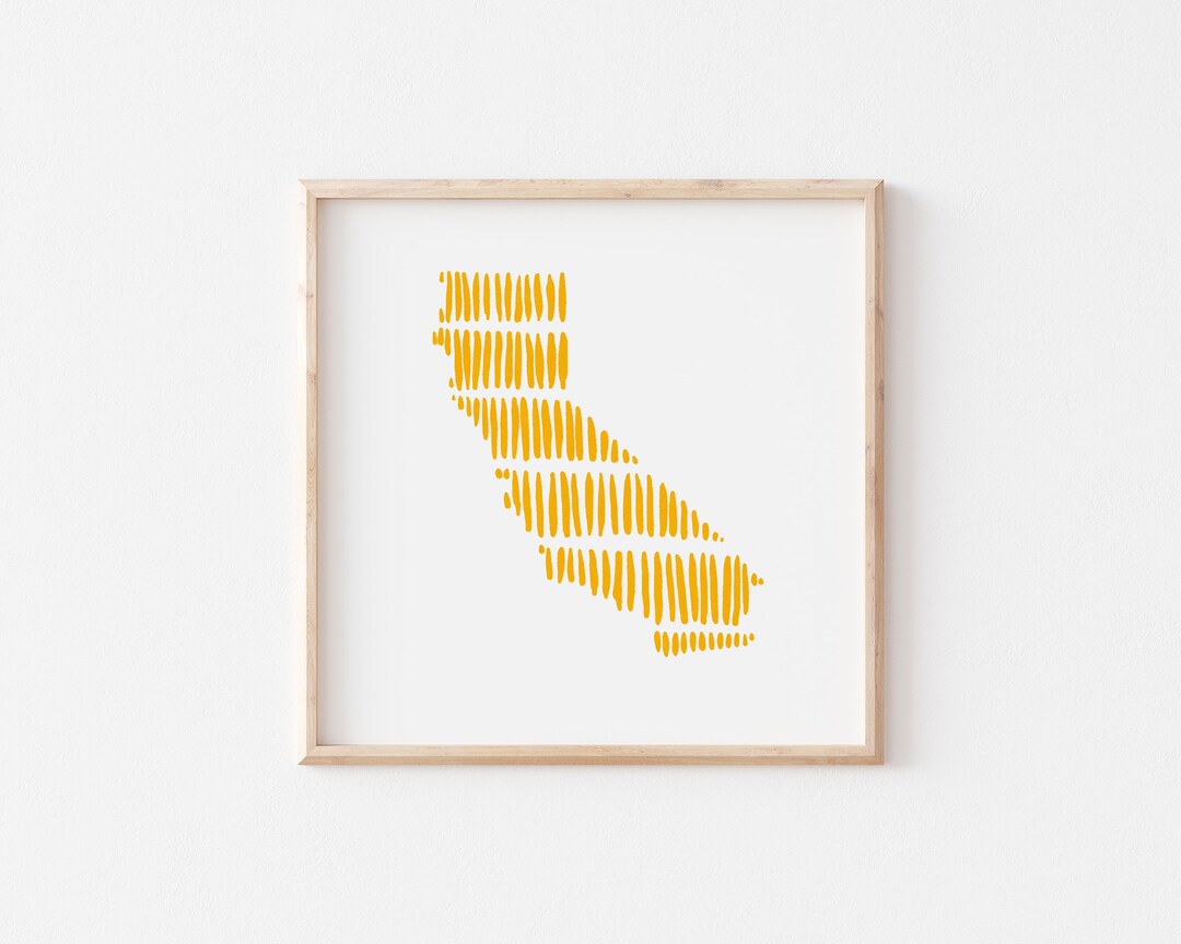 California Print, Instant Download, Minimalist State Print, Modern Art ...