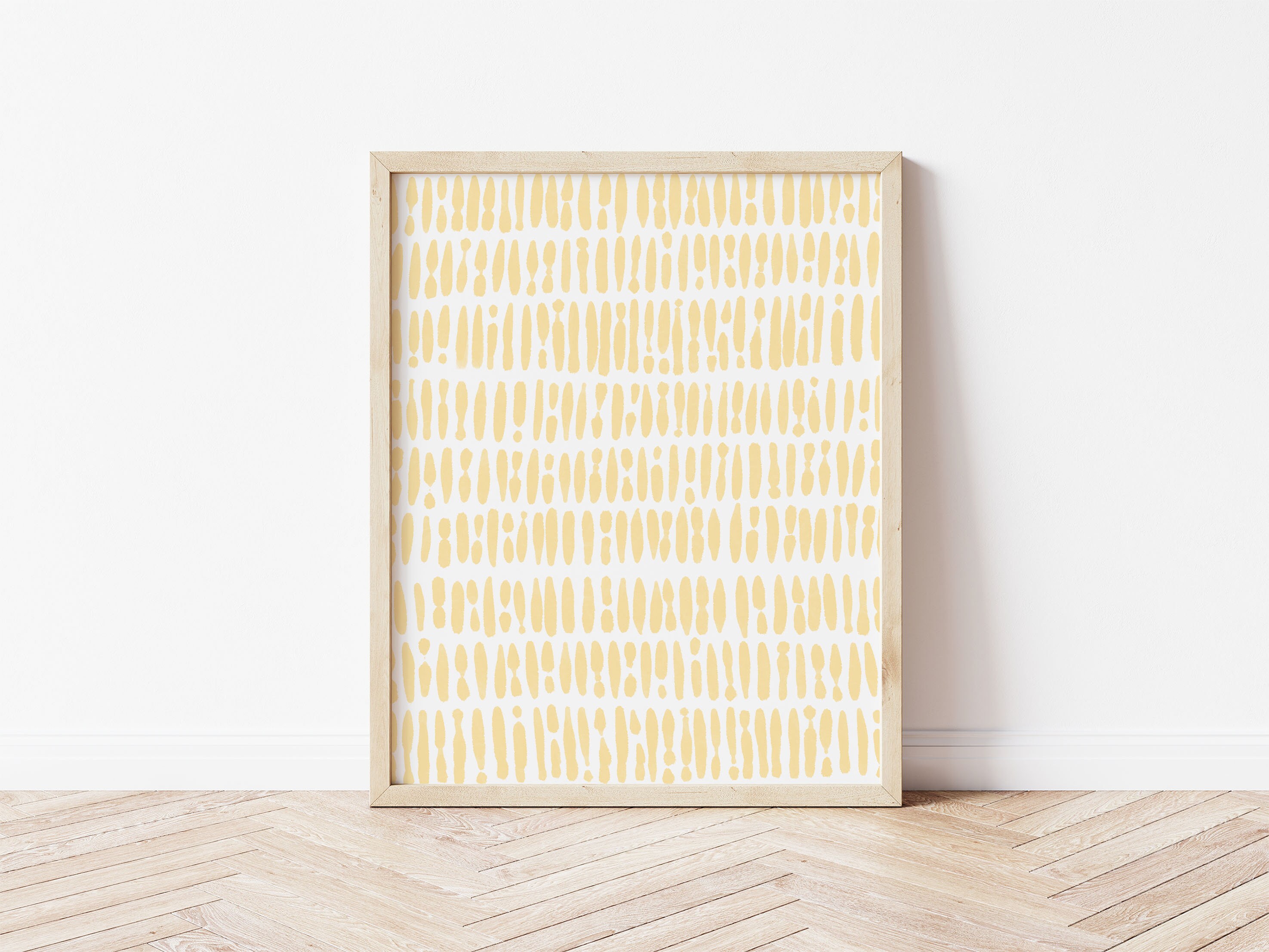 Set of Three Yellow Prints Digital Download PRINTABLE Wall - Etsy