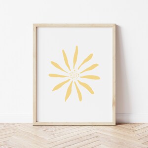 Set of Three Yellow Prints, Digital Download, PRINTABLE Wall Art ...