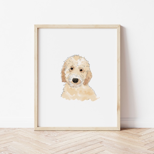 Goldendoodle Art - Etsy