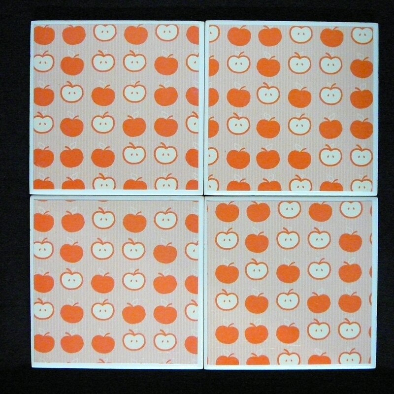 Apple Ceramic Tiles - Etsy