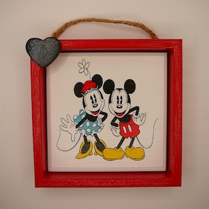 Mickey & Minnie Shadow Box - Etsy