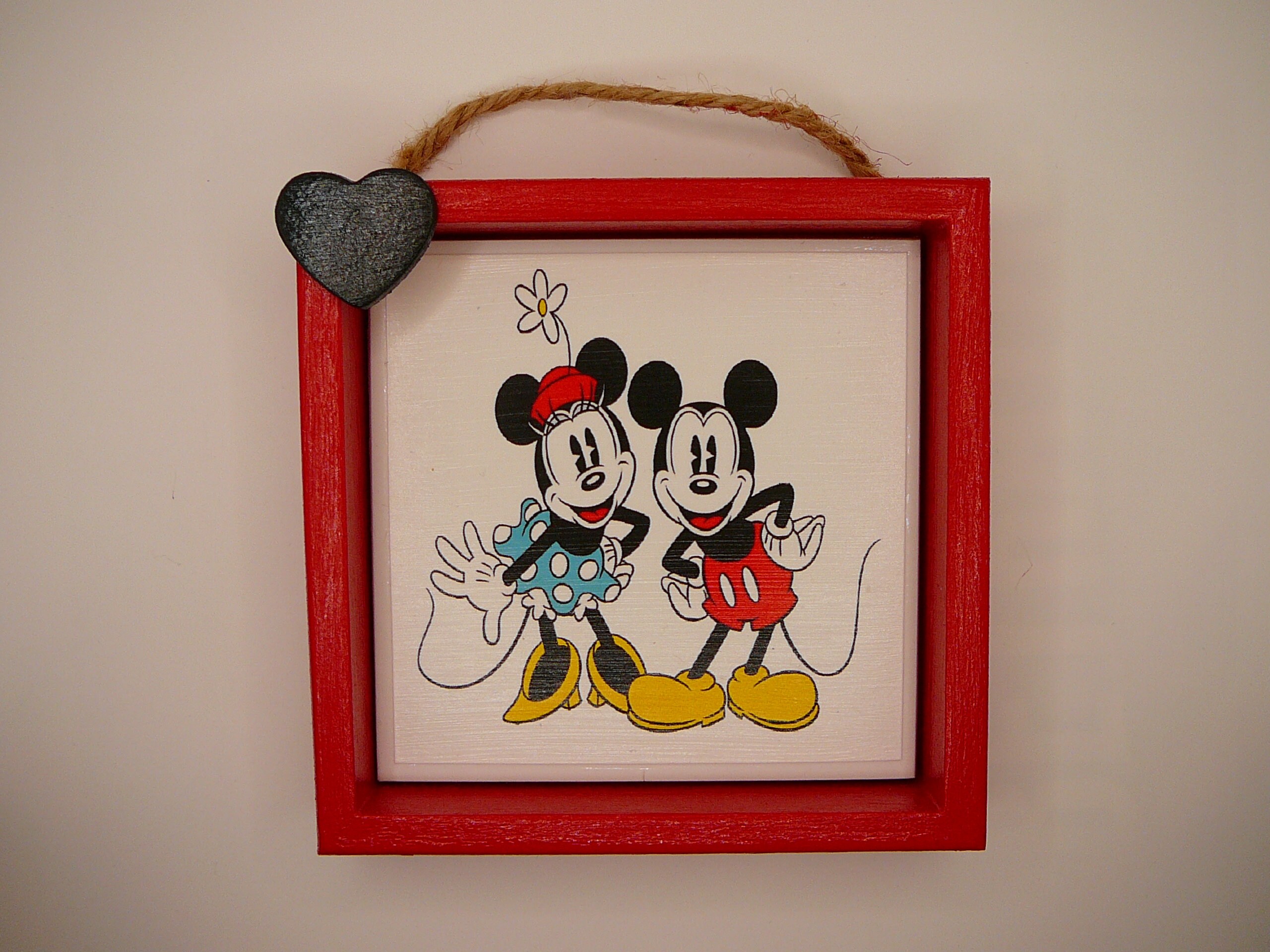 Mickey & Minnie Shadow Box - Etsy