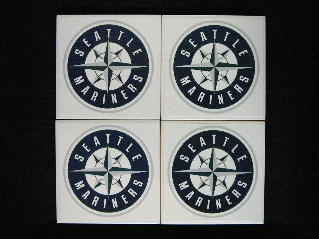 Seattle Mariners Ceramic Tile Coasters Set of 4 - Etsy