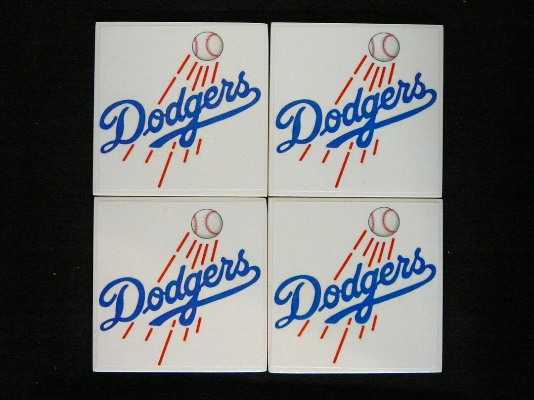 Los Angeles Dodgers Ceramic Tile Coasters Set of 4 - Etsy