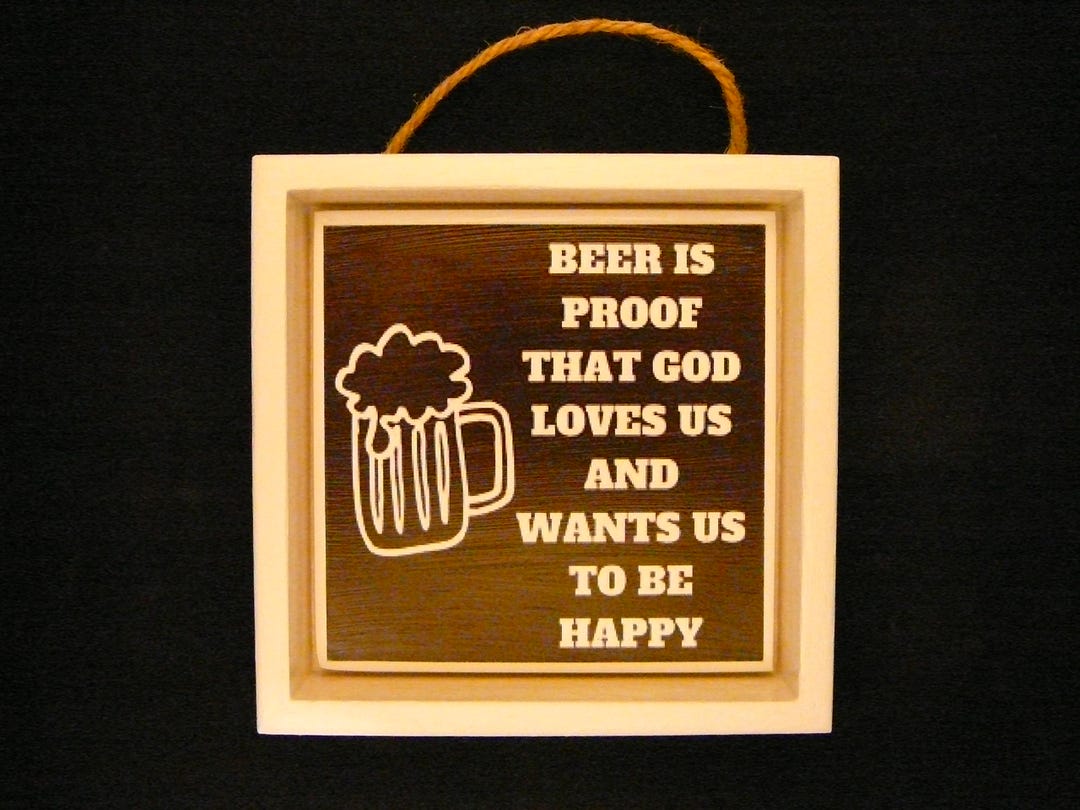 Beer is Proof . . . . Shadow Box - Etsy