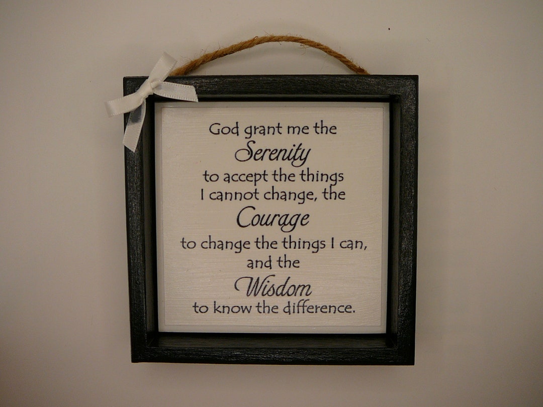 Serenity Prayer Shadow Box - Etsy