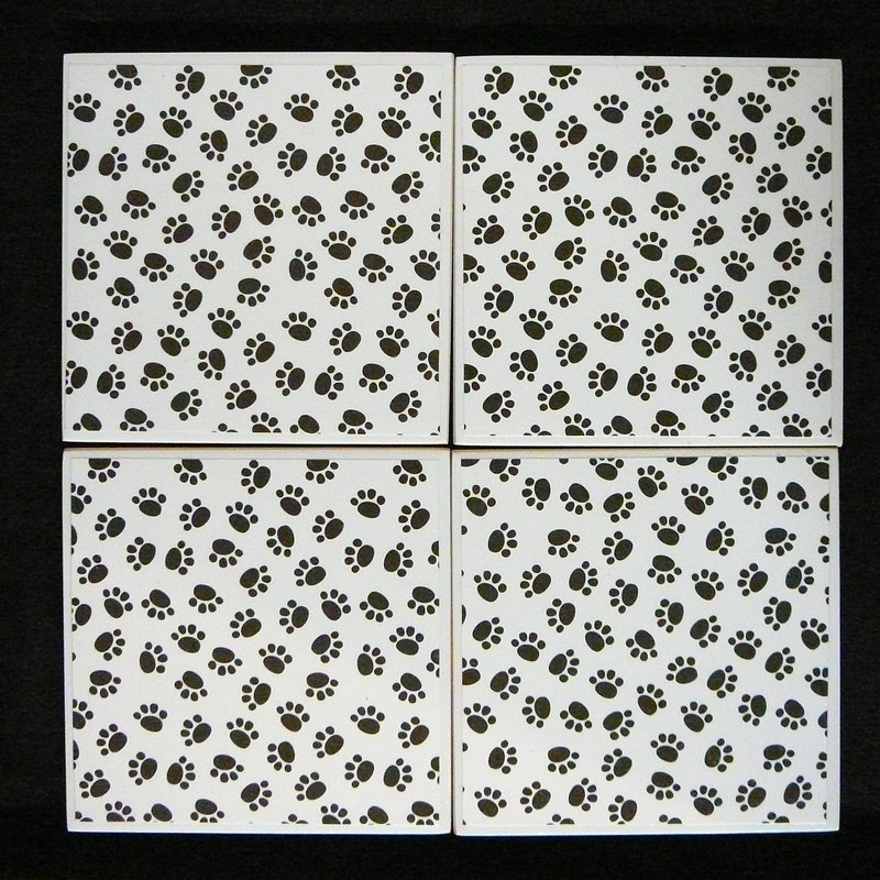 Paw Print Tile - Etsy