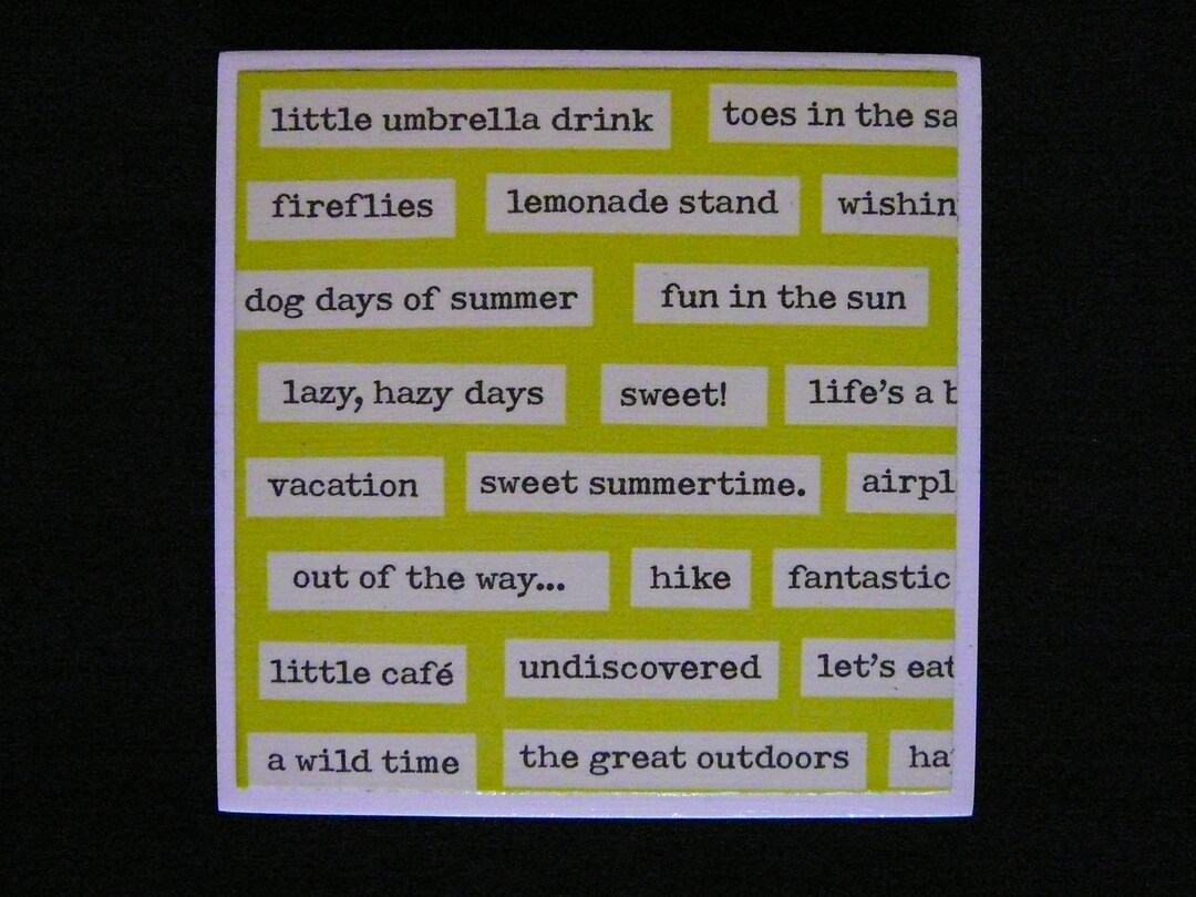 Captions Ceramic Tile Coaster - Etsy