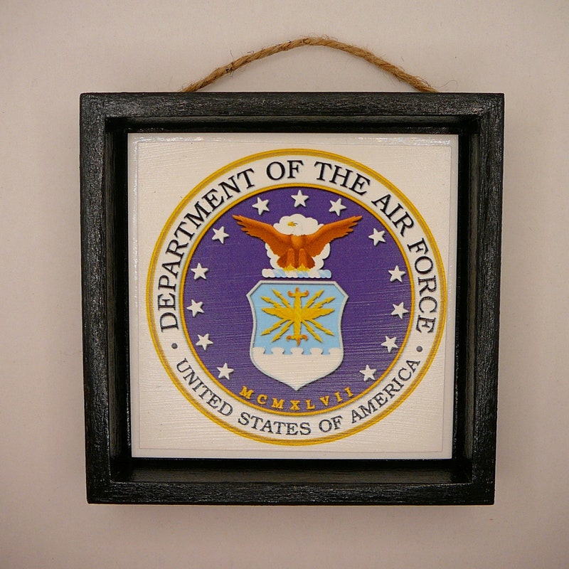 Us Air Force Shadow Box - Etsy