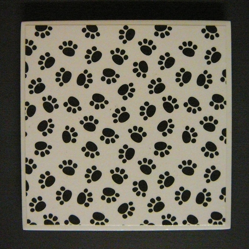 Paw Print Tile - Etsy