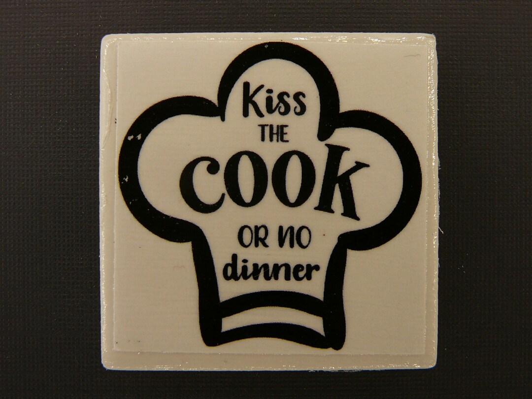 Kiss the Cook Magnet - Etsy