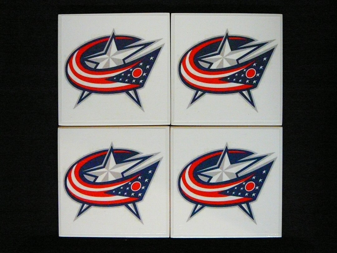 Columbus Blue Jackets Ceramic Tile Coasters Set of 4 - Etsy