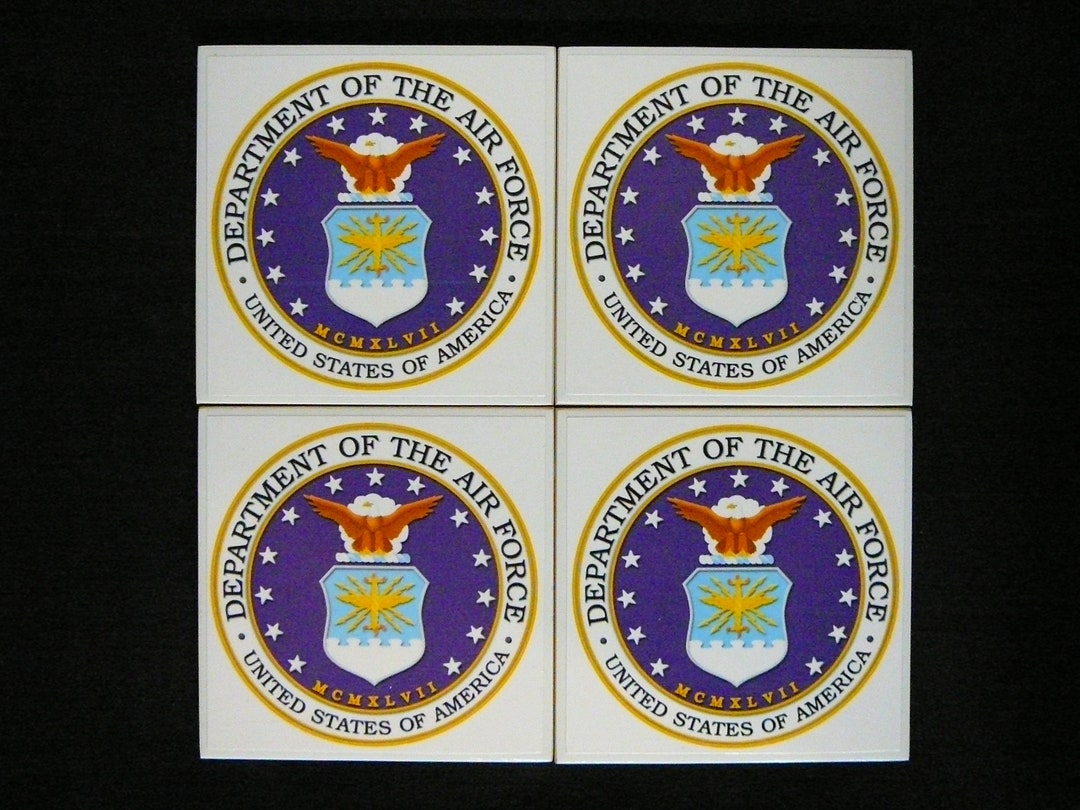 U.S. Air Force Ceramic Tile Coasters Set of 4 - Etsy