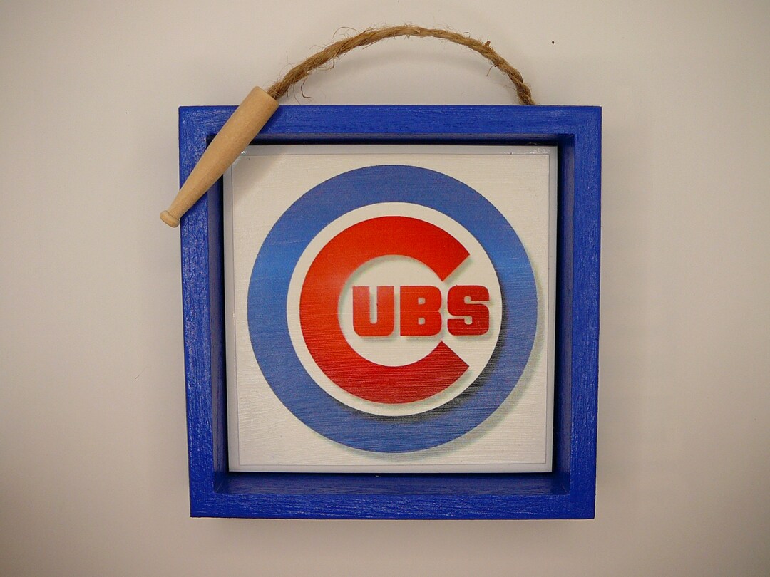 Chicago Cubs 5 X 5 Shadow Box - Etsy