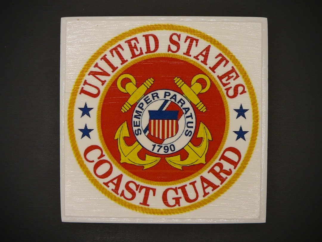 U.S. Coast Guard Ceramic Tile Coaster - Etsy