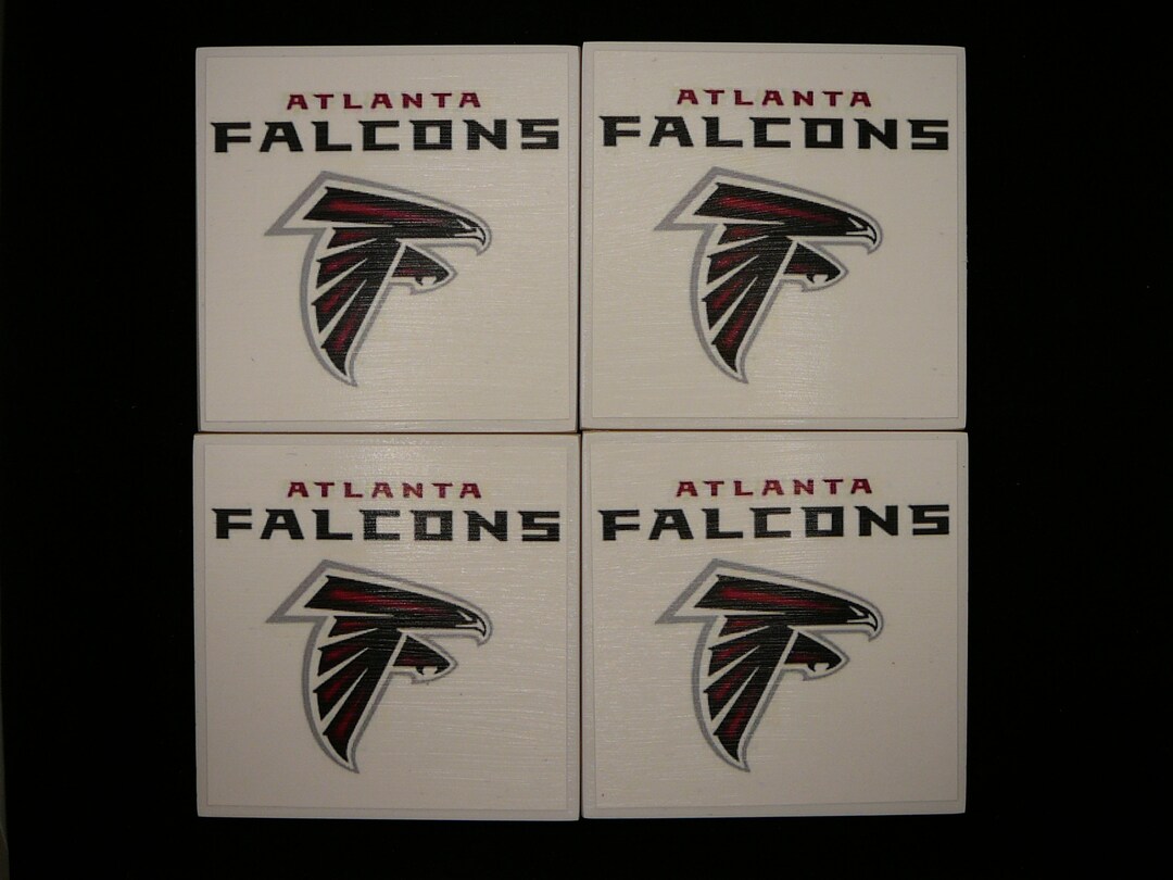 Atlanta Falcons Ceramic Tile Coasters Set of 4 - Etsy