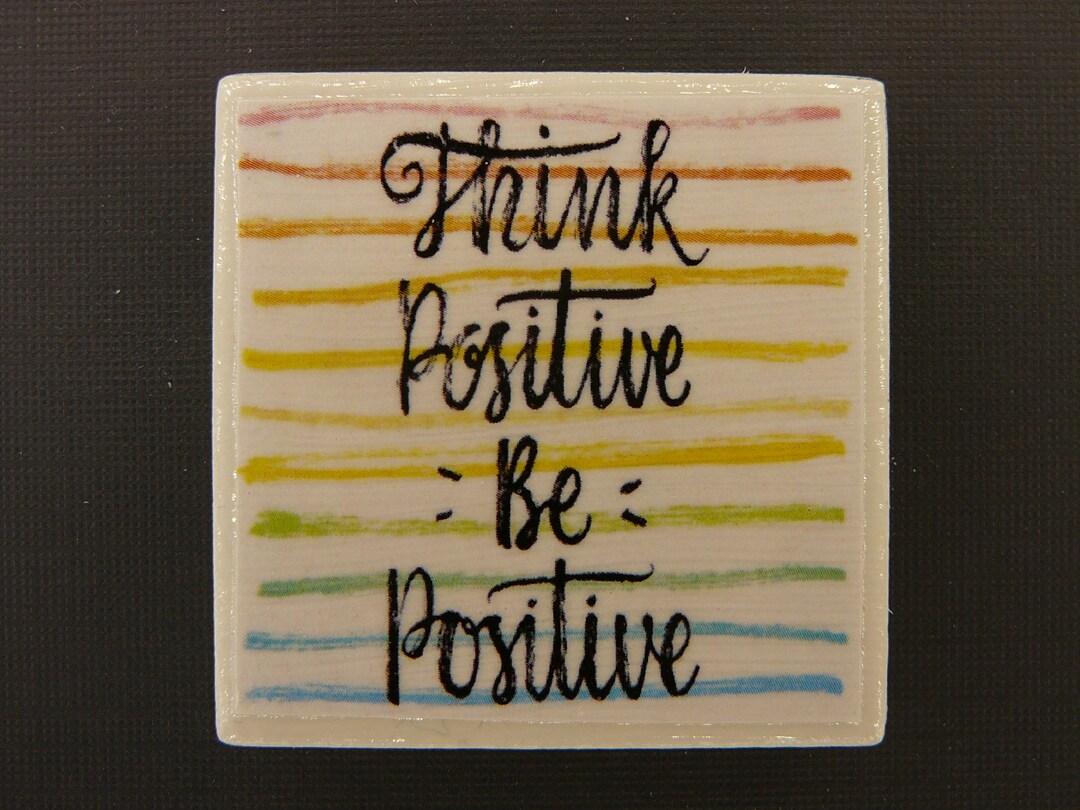Think Positive Magnet - Etsy