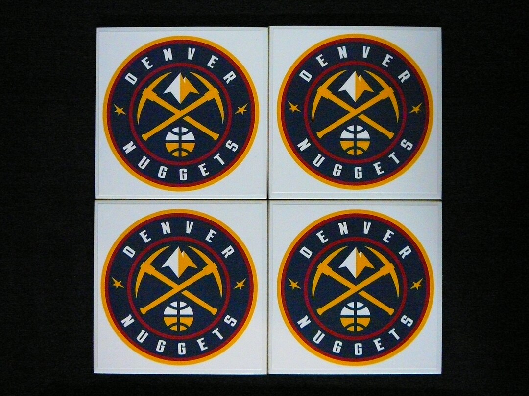 Denver Nuggets Ceramic Tile Coasters Set of 4 - Etsy